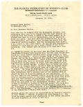 Florida Memory • Letter from May Mann Jennings to Governor David Sholtz ...