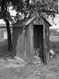 Florida Memory • View showing the girls side of a dual outhouse.
