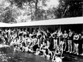 Florida Memory • Swimmers at bathing pavilion: