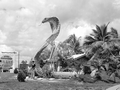 Florida Memory • Huge cobra sculpture at the Miami Serpentarium entrance.