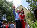 Florida Memory • U.S. Senator Bob Graham campaigning with his wife ...