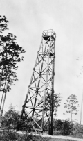 Florida Memory • Fire lookout tower near Blountstown, Florida