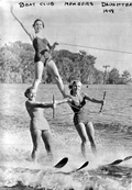Florida Memory • Leesburg Boating Club members' daughters water skiing