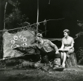 Florida Memory • Outdoorsman with Nancy on her show "Miss Nancy's Store ...