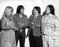Florida Memory • Actor Ray Tracey meets with staffers.